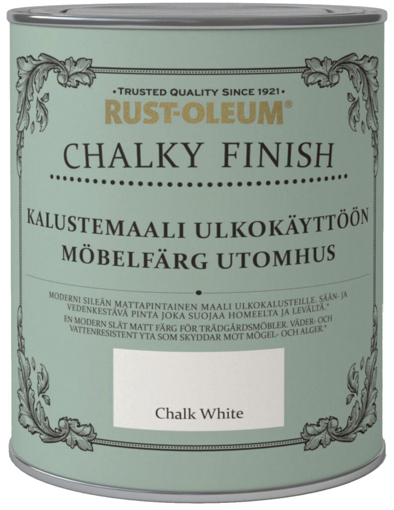 Rust-Oleum Chalky Finish Kalustemaali Ulkokäyttöön - Colornova Oy